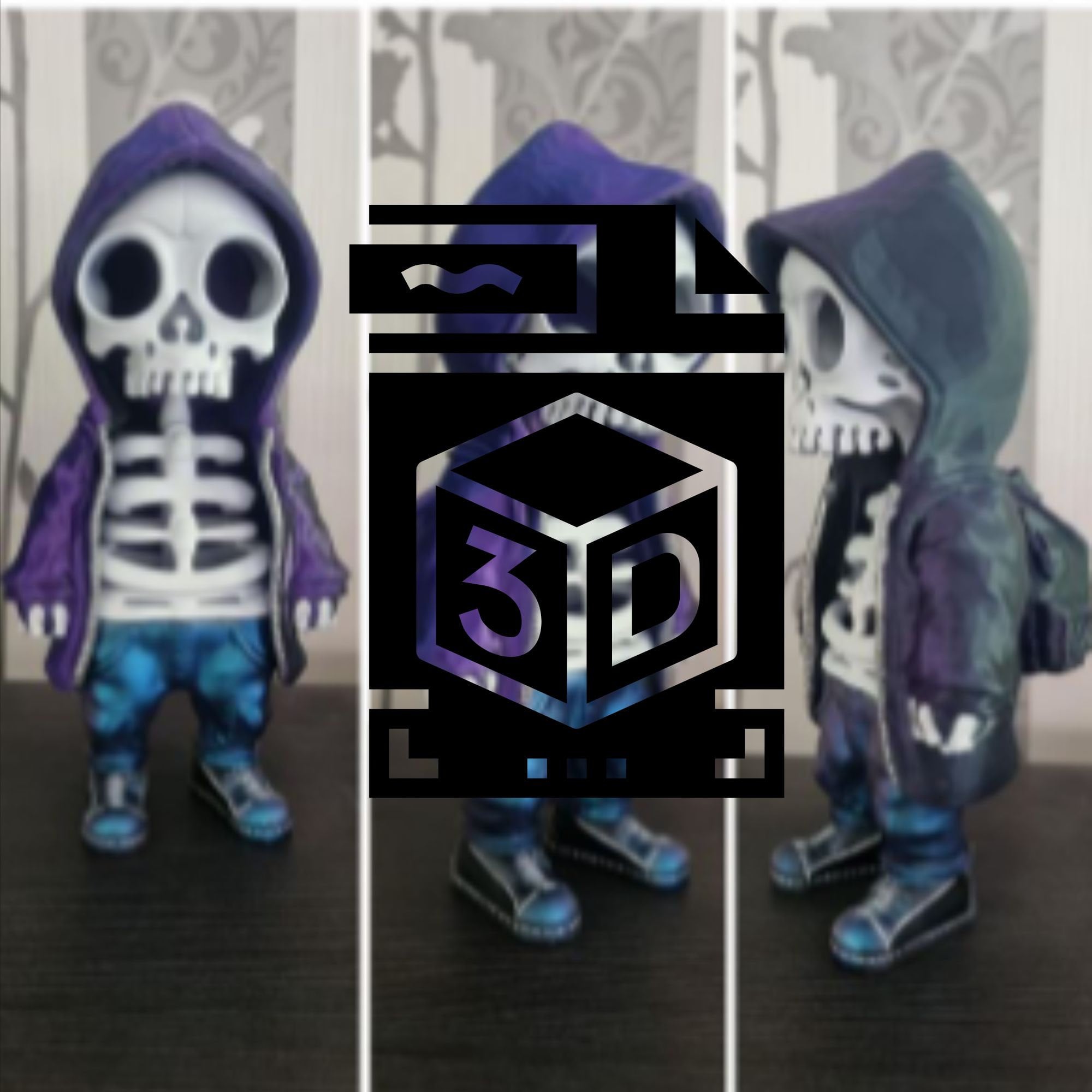 Kuki 3d Stl File , Printable Model,kuki Skeleton STL,3D STL File for 3D ...