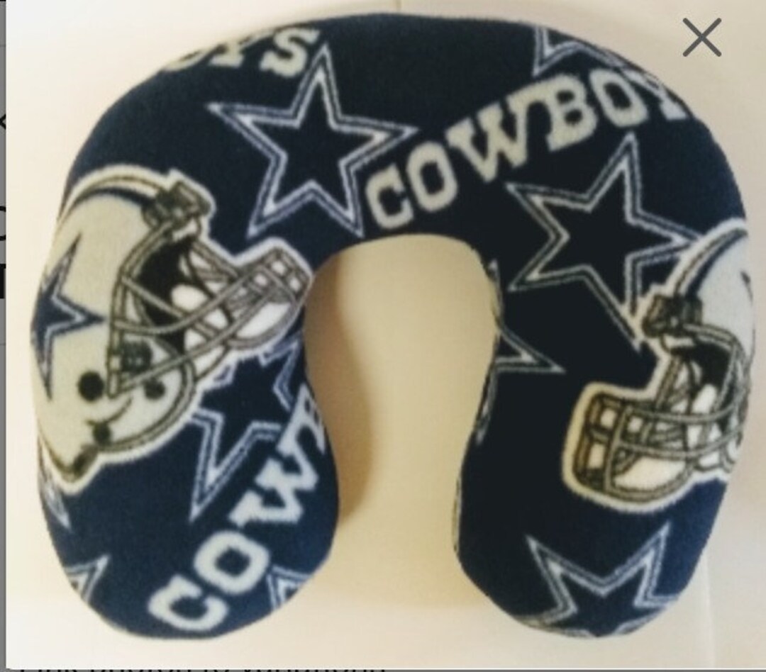 Dallas Cowboys Handmade Fleece Relaxation Travel Neck Pillow - Etsy