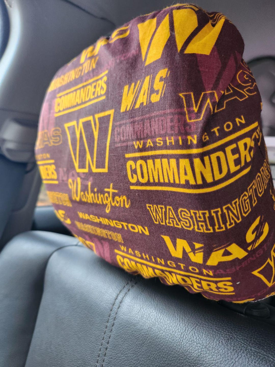 Washington Commanders Cotton Car Headrest Cover - Etsy
