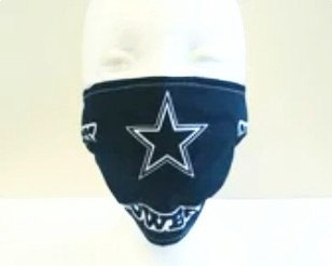Dallas Cowboys Handmade Facemask With STAR at Center - Etsy