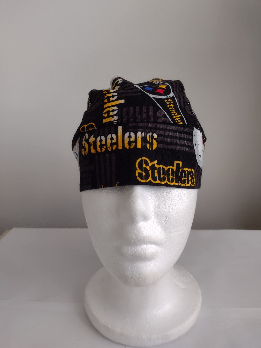 Pittsburgh Steelers Retro Print Handmade Skull Cap - Etsy