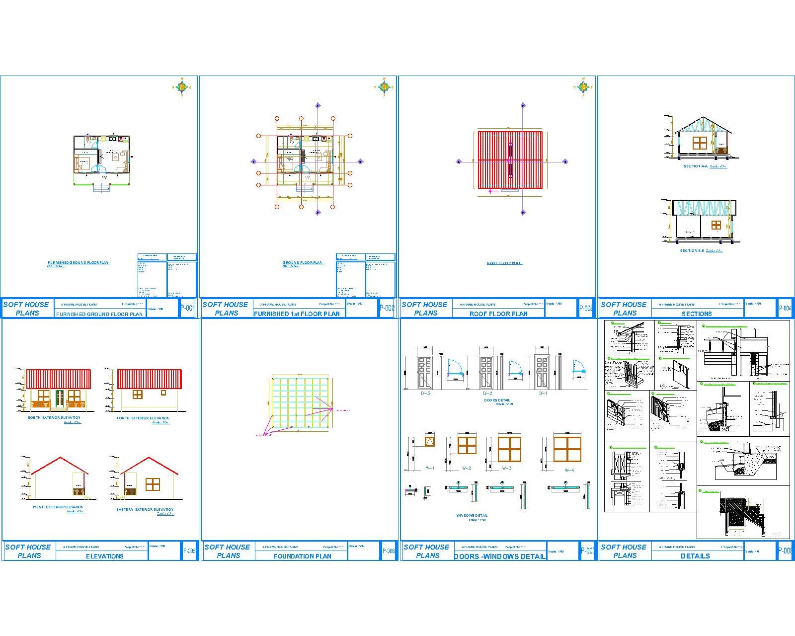 Small House Home Floor Plans Blueprint - Etsy