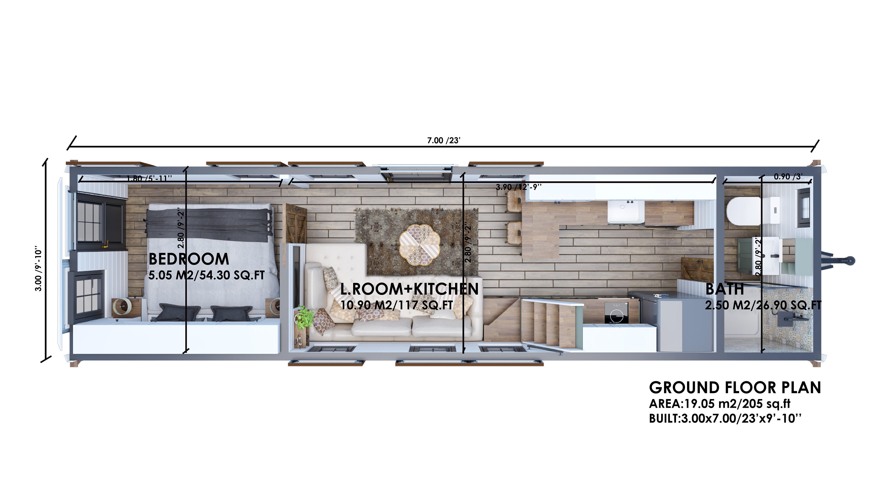 Tiny House Frame Kit, Prefab Tiny House Blueprint - Etsy