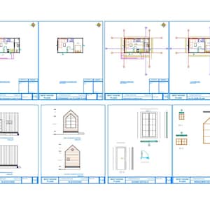 Tiny House Cabin Plan, Prefab Tiny House Blueprint - Etsy