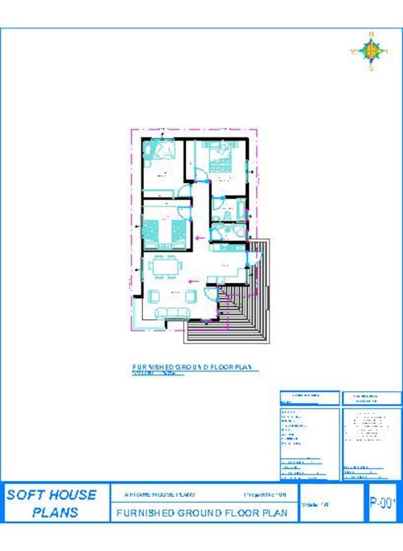 Farmhouse House Plans, Home Floor Plans Blueprint - Etsy