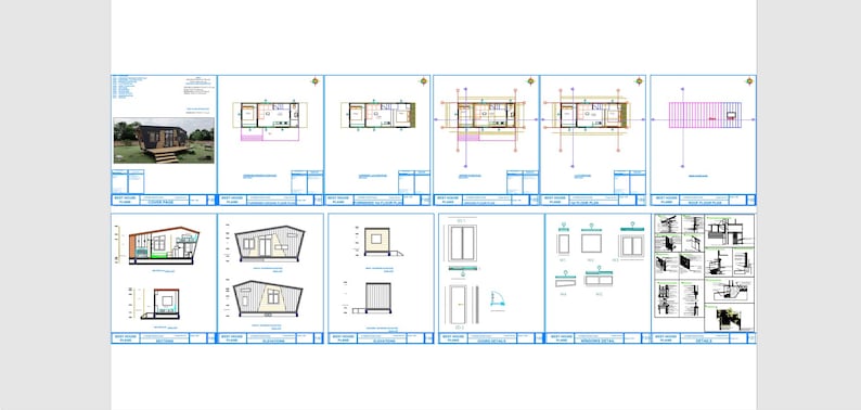 Tiny House Plans 2 Bedroom With Loft - Etsy