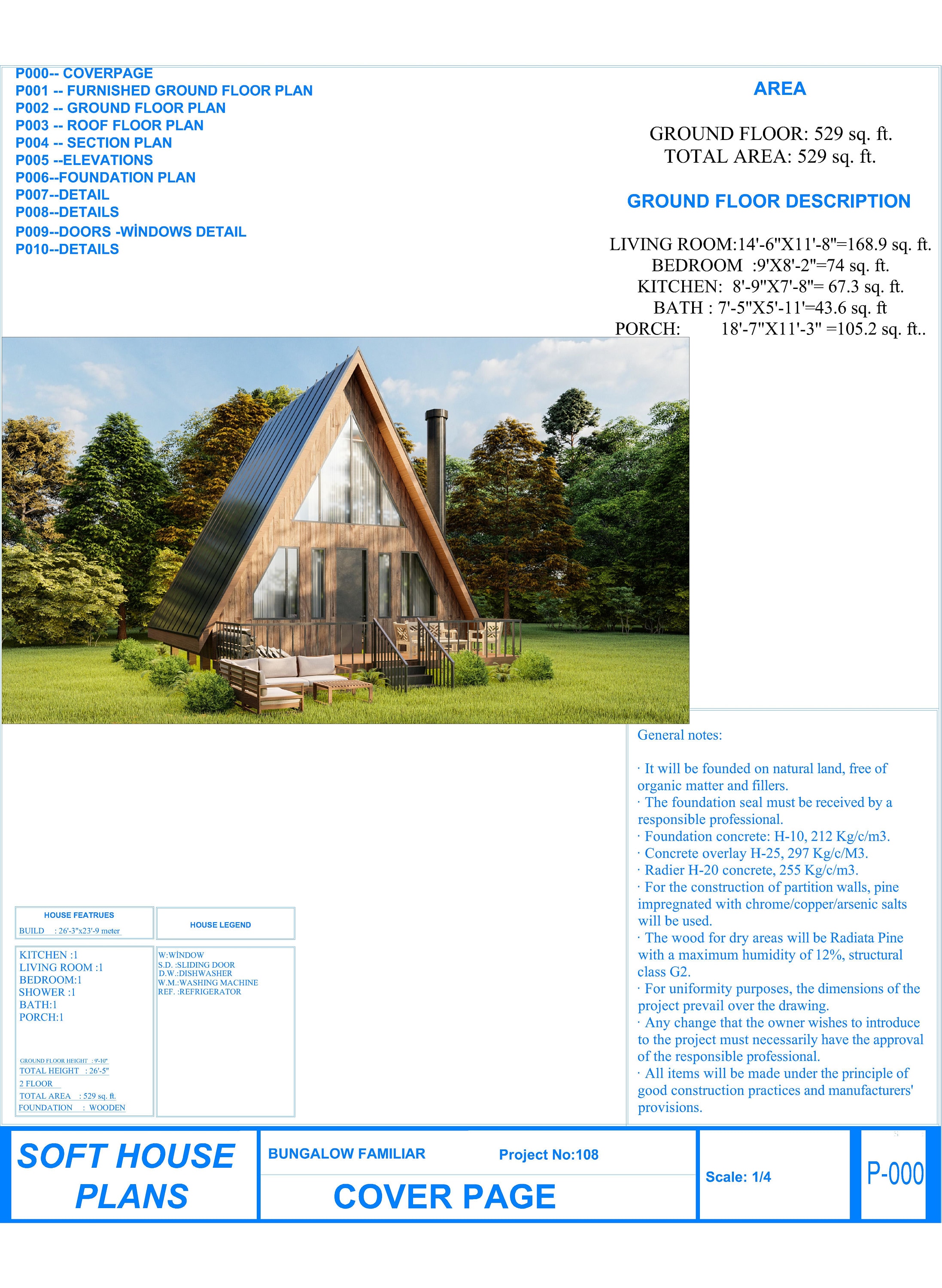 Tiny A Frame House Plans, A-frame Diy Blueprint - Etsy