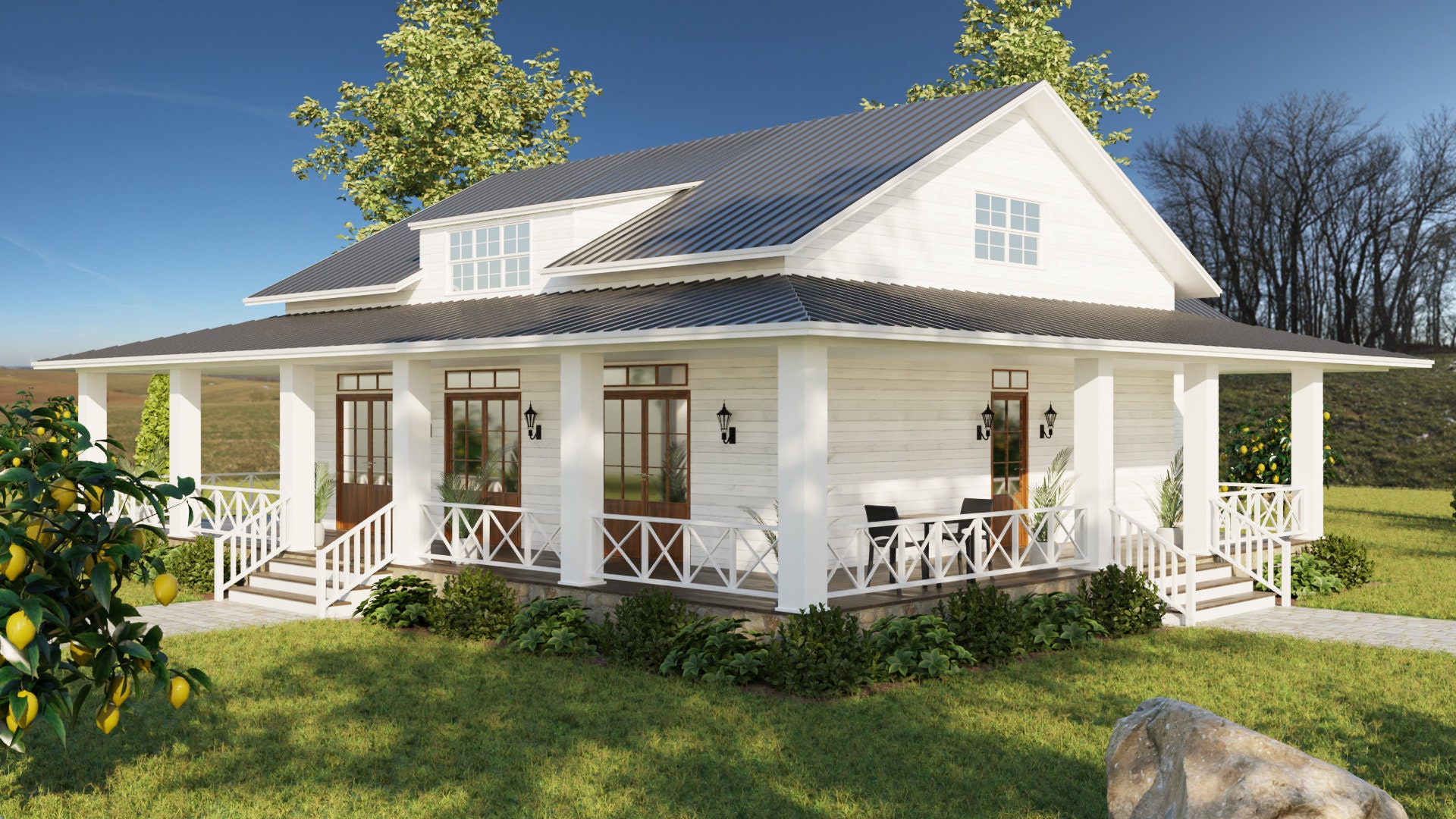 Modern Cottage House Home Plans Blueprint - Etsy