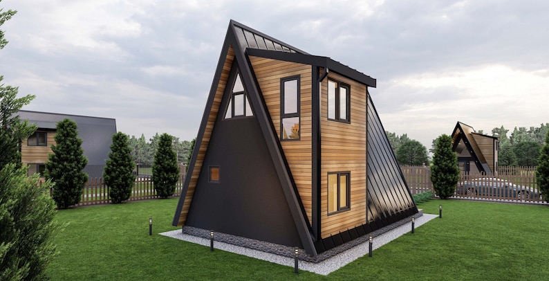 A-frame House Architectural Plans, Large A Frame Blueprint PDF - Etsy