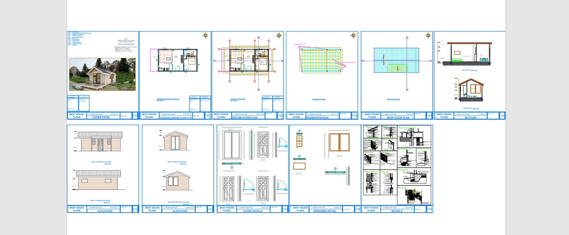 Small House Plan Pdf Architectural Home Design - Etsy