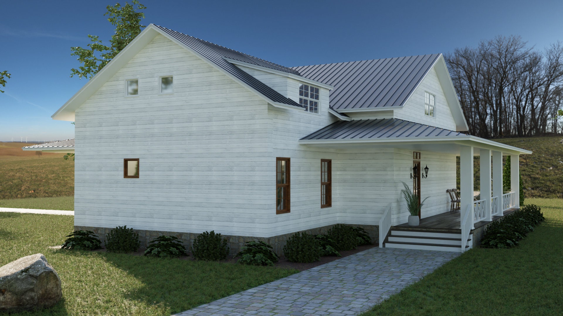 Modern Cottage House Home Plans Blueprint - Etsy