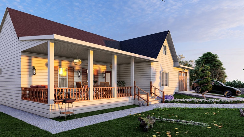 Small House Plans Barndominium House Plans Tiny House Plans - Etsy