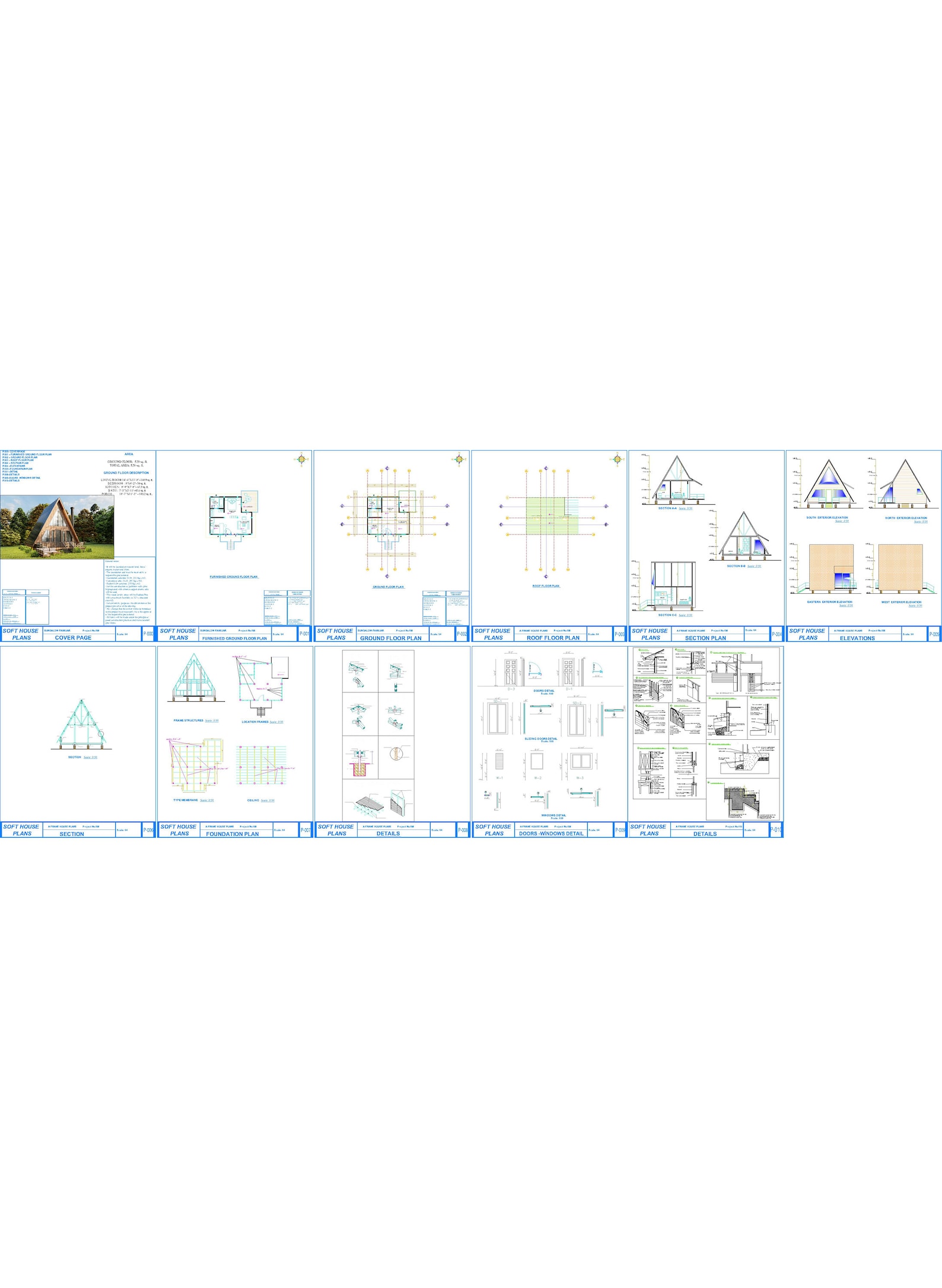 Tiny A Frame House Plans, A-frame Diy Blueprint - Etsy