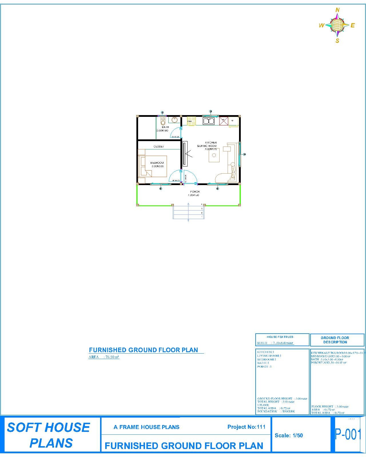 Small House Home Floor Plans Blueprint - Etsy Canada