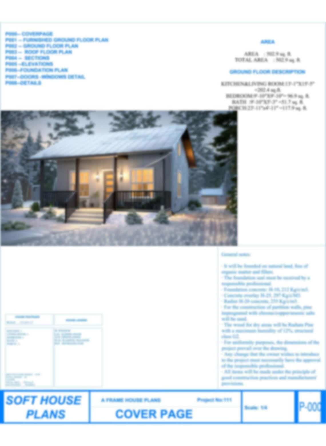 Tiny House Plans, Modern Cottage Small Home Plans - Etsy