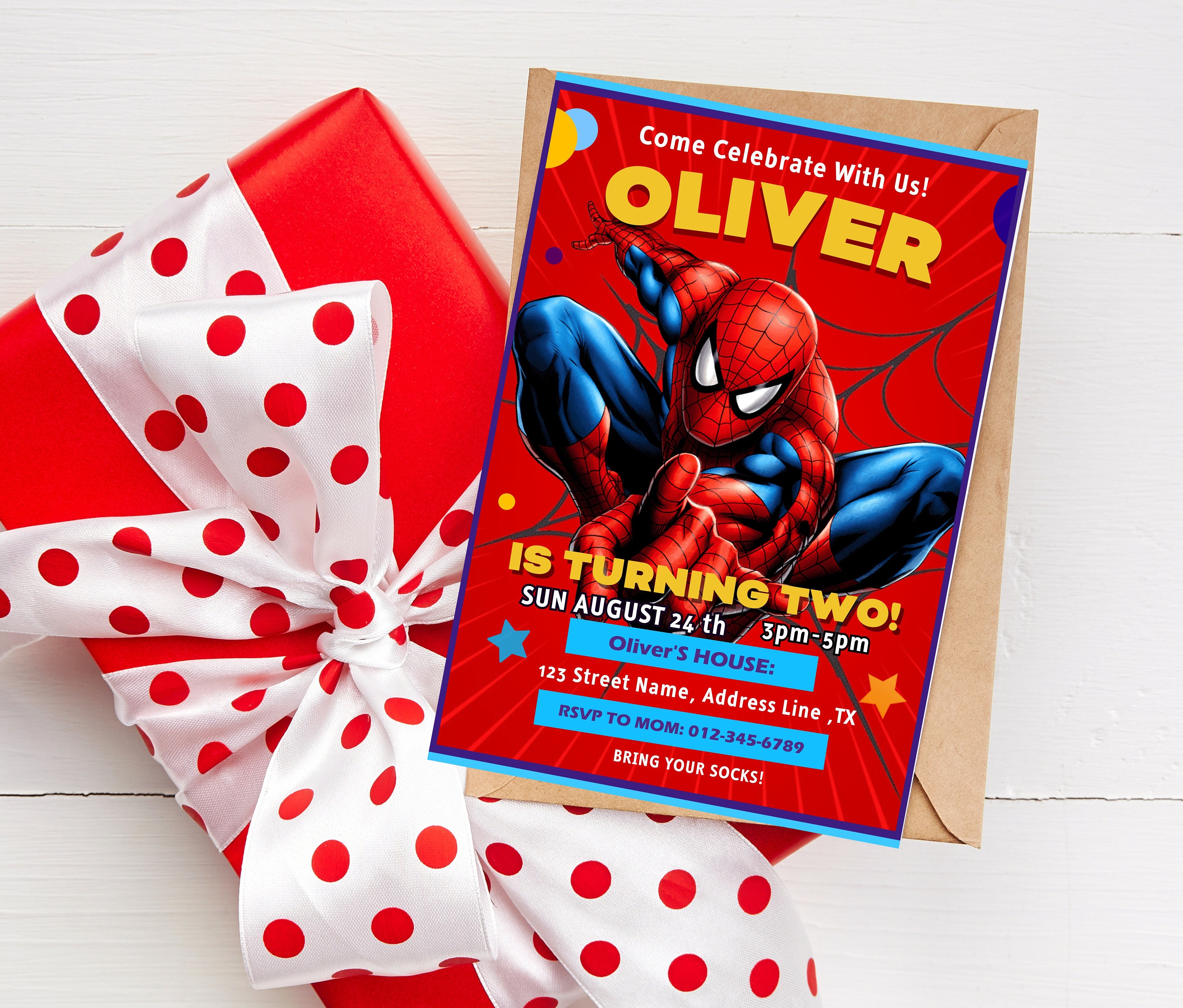 Editable Spiderman Invitation Spiderman Birthday Party - Etsy Australia