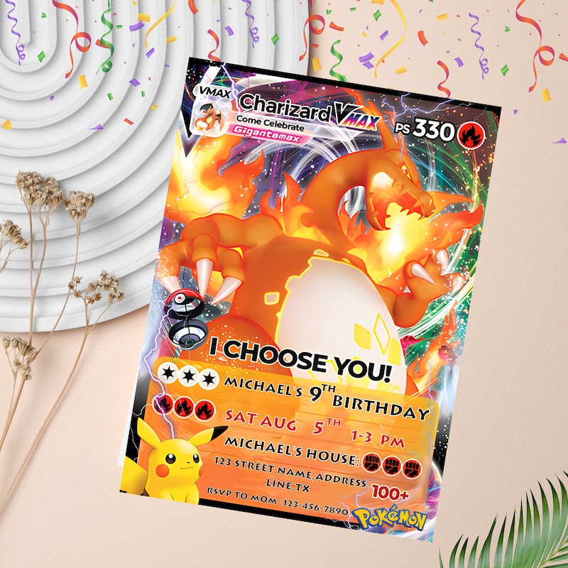 Pokemons Birthday Cards - Etsy