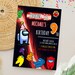 Among Us Party Invite Editable and Personalized Among Us Invitation ...