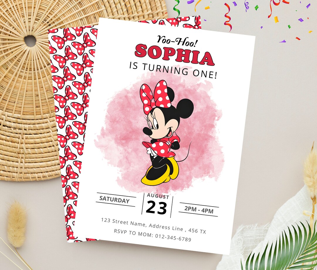 Mickey Mouse Invitation | Editable Mickey Mouse Party Invite | Oh ...