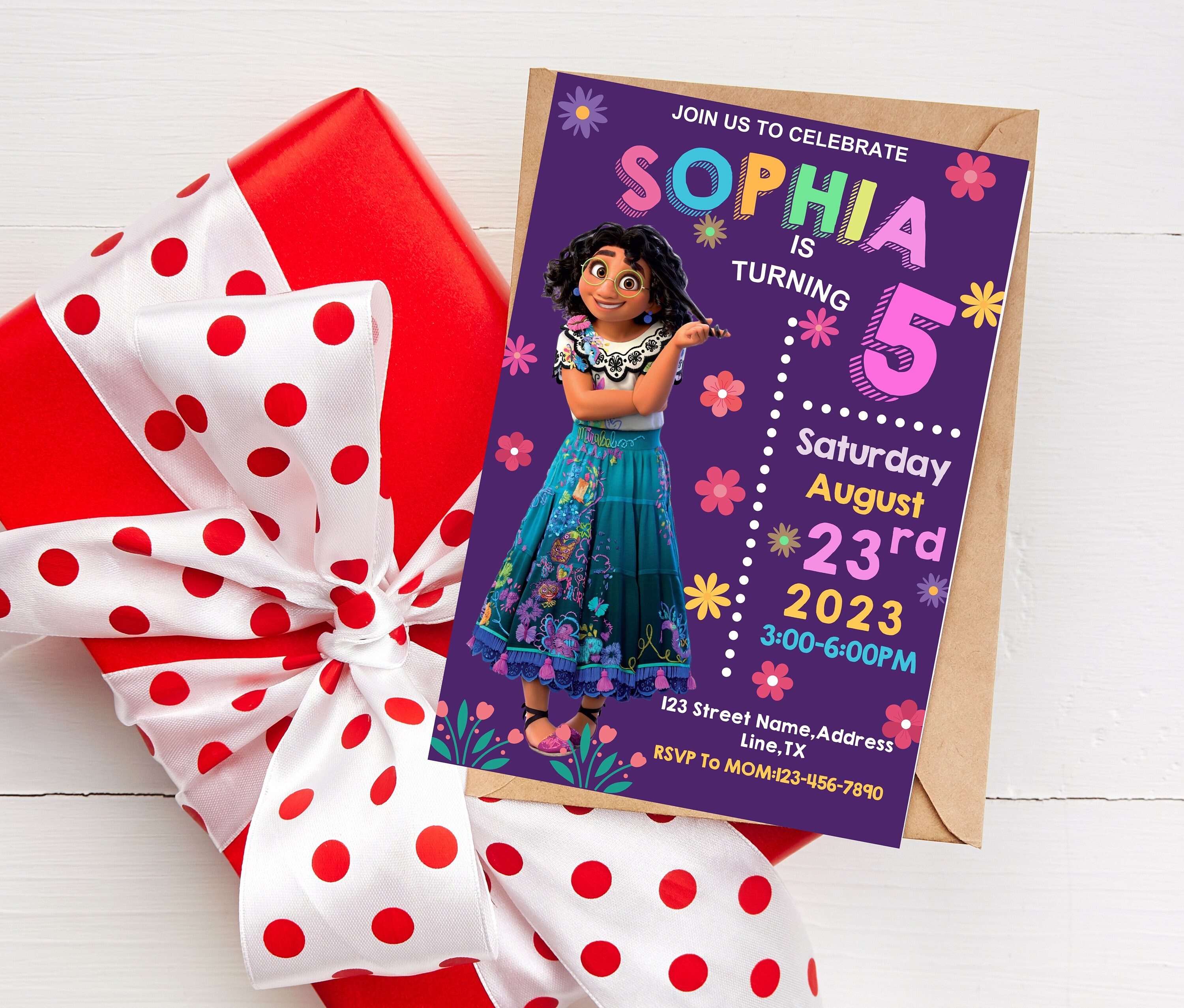 Editable Encanto Birthday Party Invite | Encanto Birthday Invitation ...