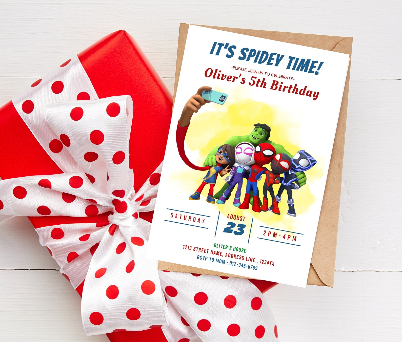 Editable Spidey Birthday Invitation Spidey and His Amazing Friends ...