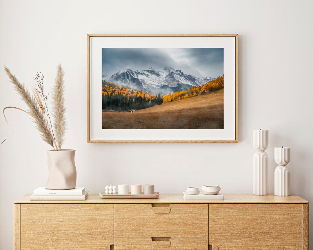 Golden Aspens Paint the Mountainside During Autumn in Colorado - Fine ...