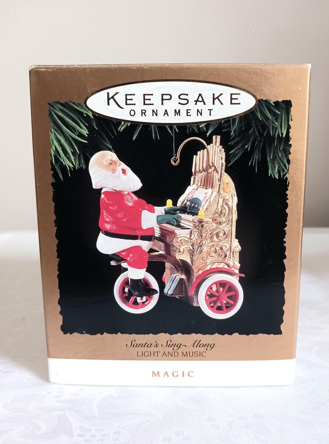 1994 Hallmark Magic 'santa's Sing Along' Ornament With Light and Music ...