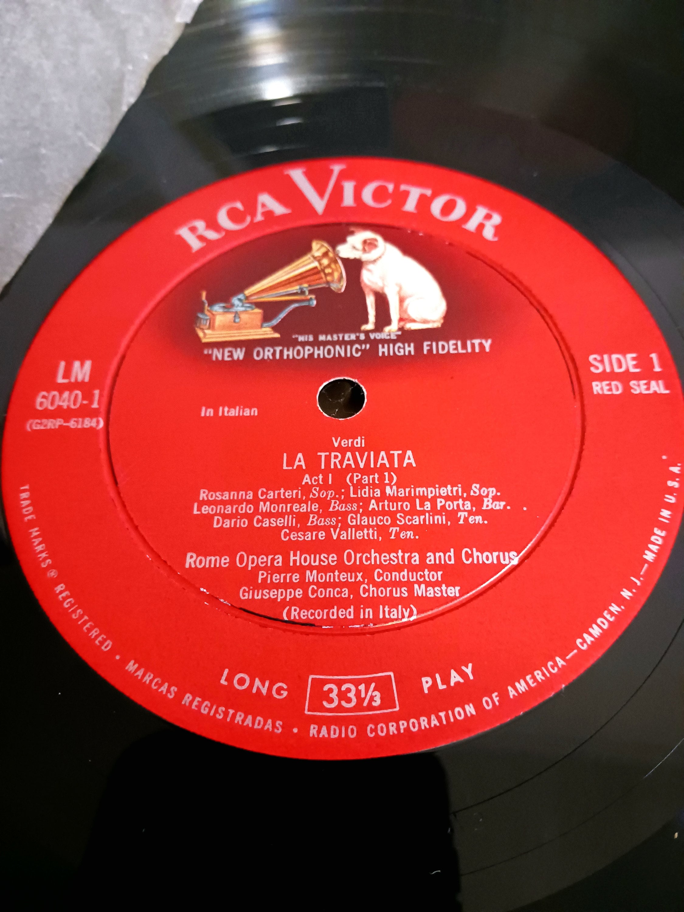 1956 Recording of La Traviata Opera by RCA Victor in Rome - Etsy