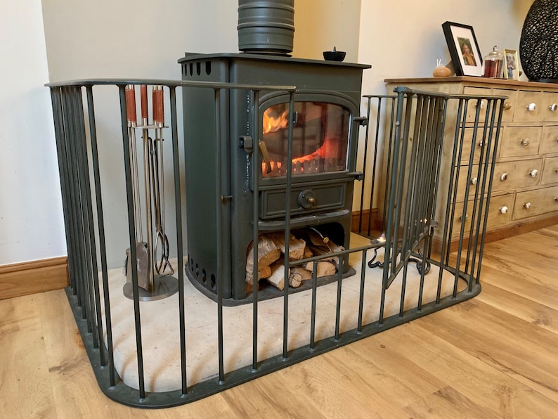 Bespoke Fire Guard With Gate Handcrafted in South Devon - Etsy UK