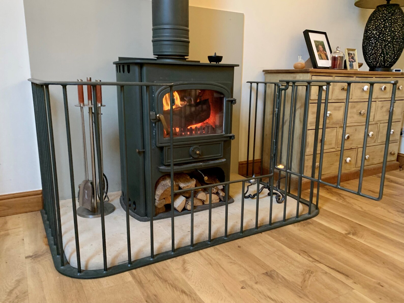 Bespoke Fire Guard With Gate Handcrafted in South Devon - Etsy UK