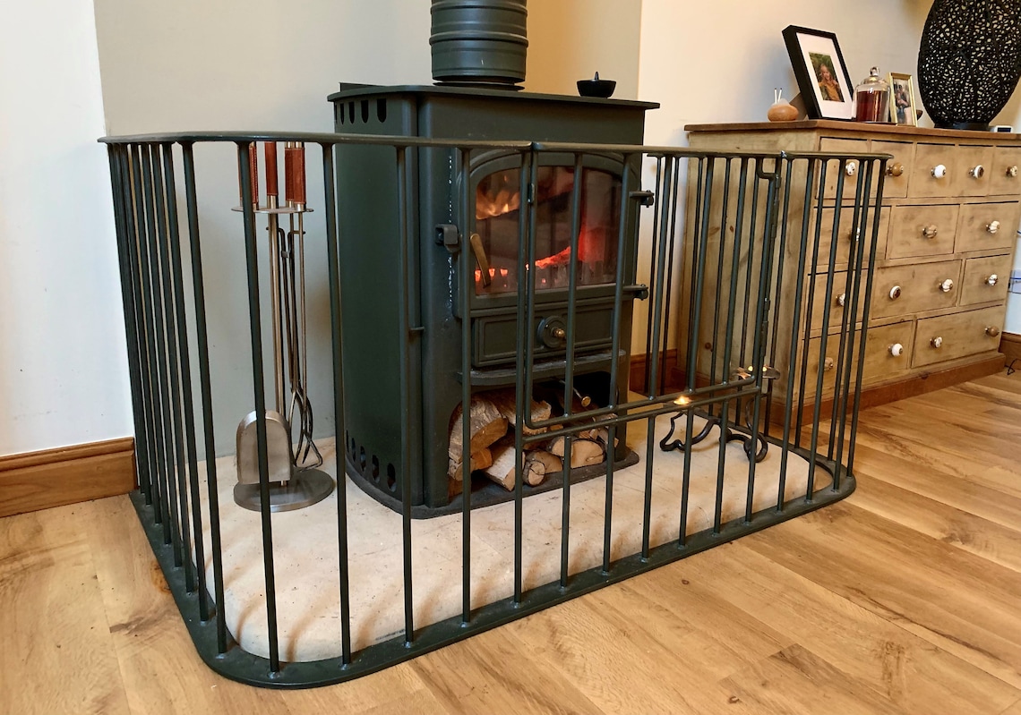 Bespoke Fire Guard With Gate Handcrafted in South Devon - Etsy UK