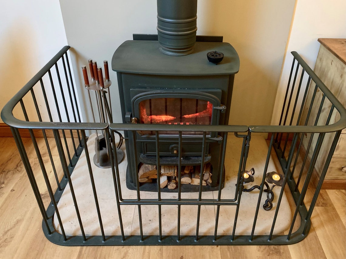 Bespoke Fire Guard With Gate Handcrafted in South Devon - Etsy UK