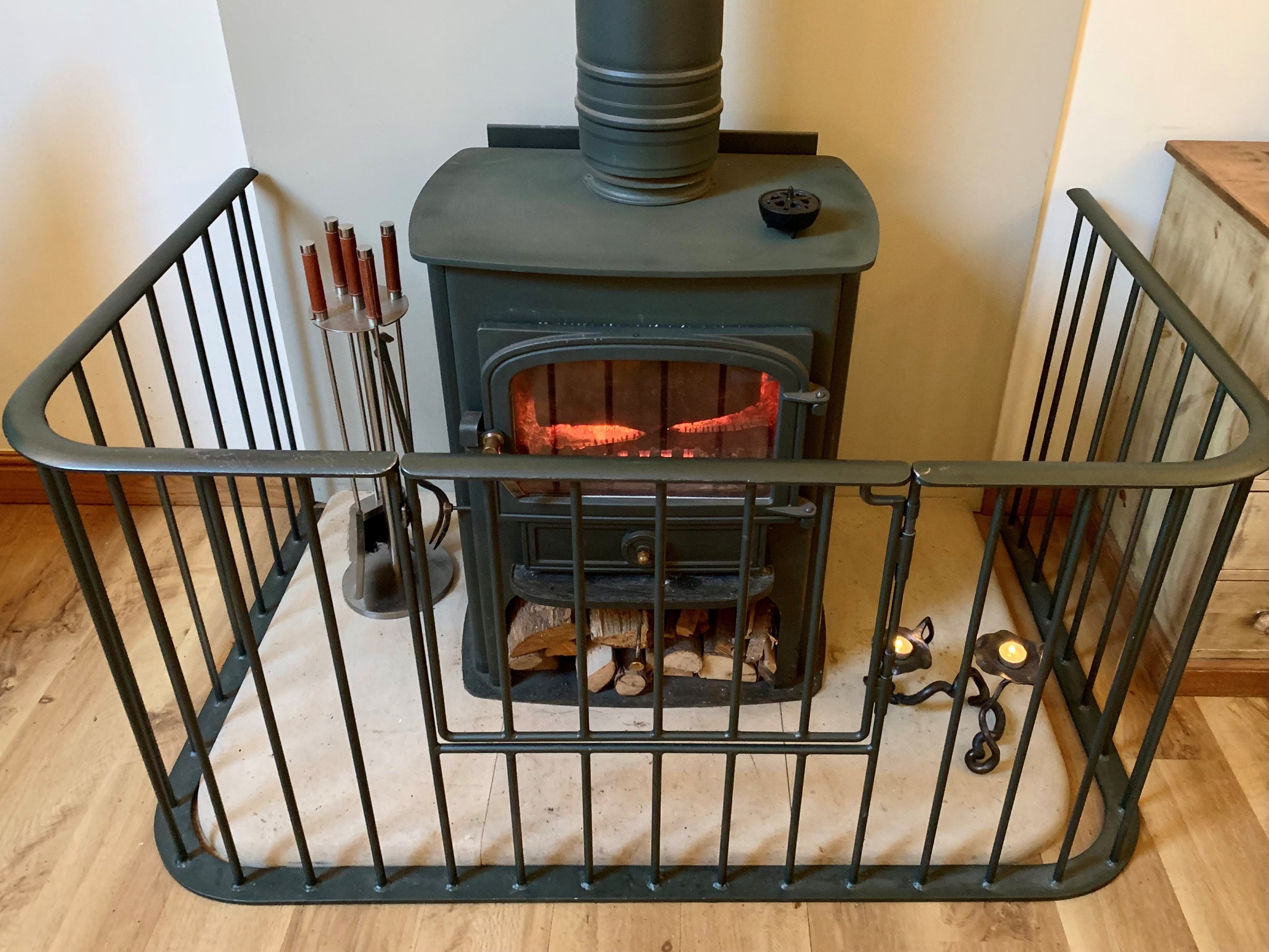Bespoke Fire Guard With Gate Handcrafted in South Devon - Etsy UK