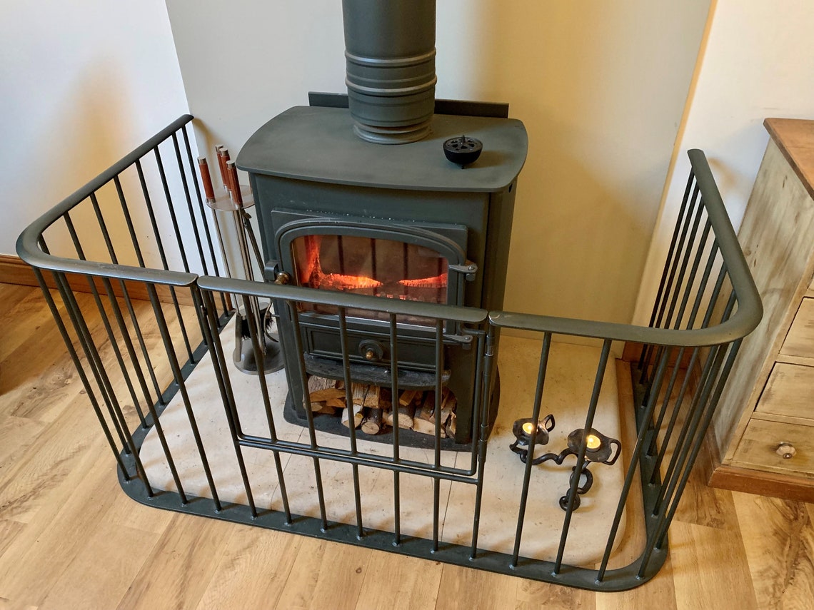 Bespoke Fire Guard With Gate Handcrafted in South Devon - Etsy UK