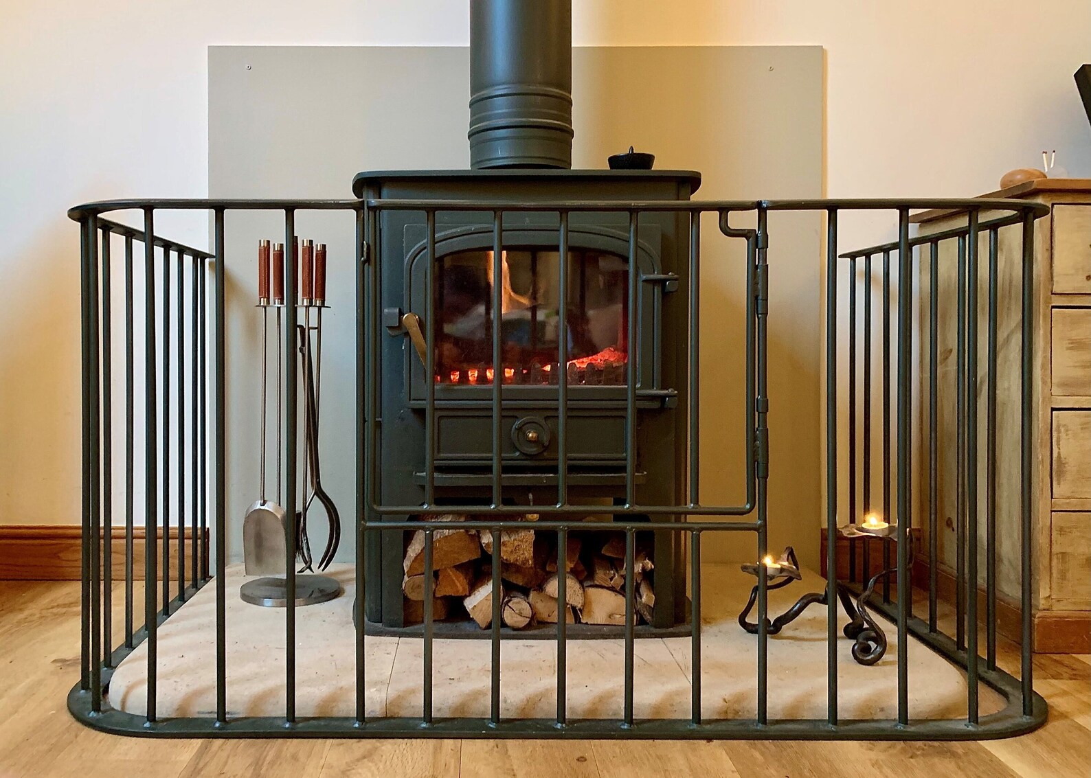 Bespoke Fire Guard With Gate Handcrafted in South Devon - Etsy UK