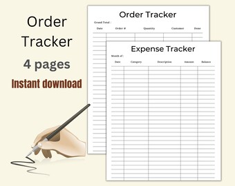 Online Order Tracker, Shopping List, Purchase Log Digital Planner ...