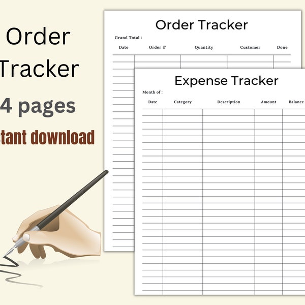 Purchase Order Log Template - Etsy