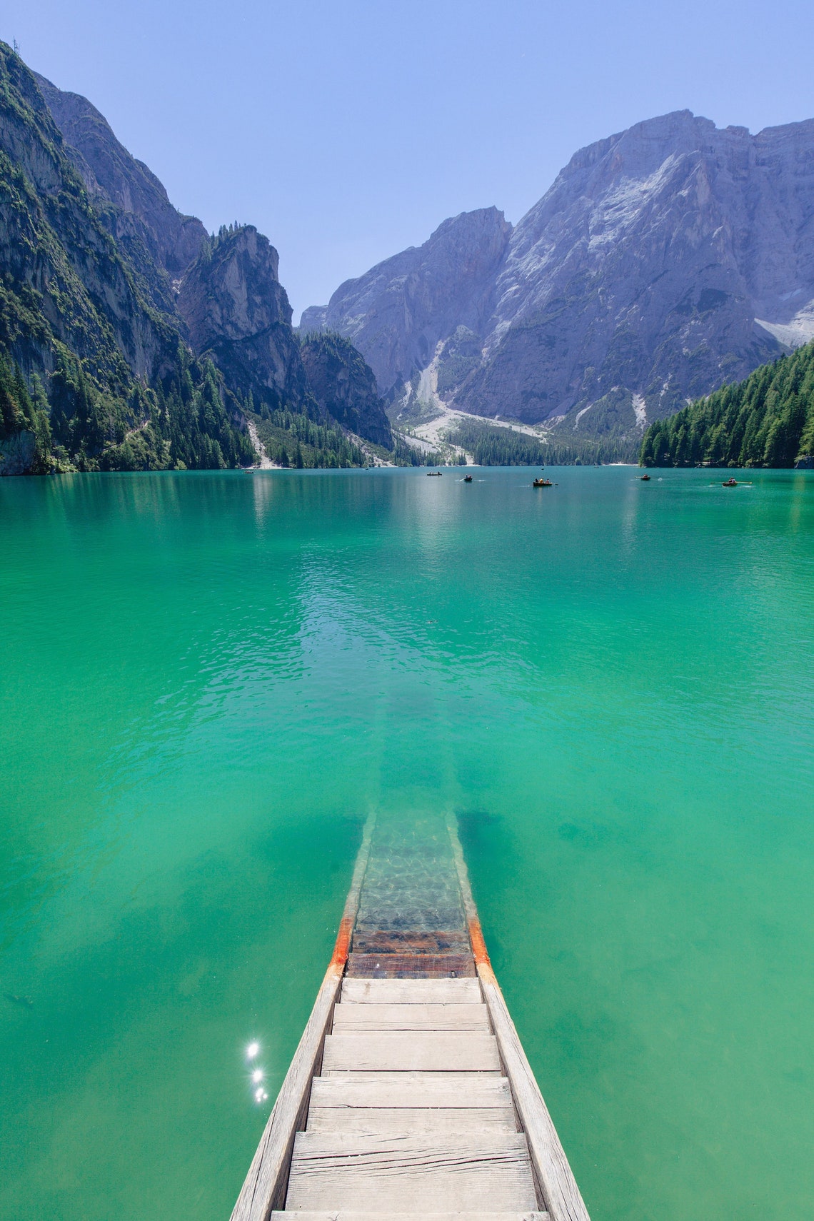 Printable - Wooden Walkway That Enters Into the Lake - Instant Download ...