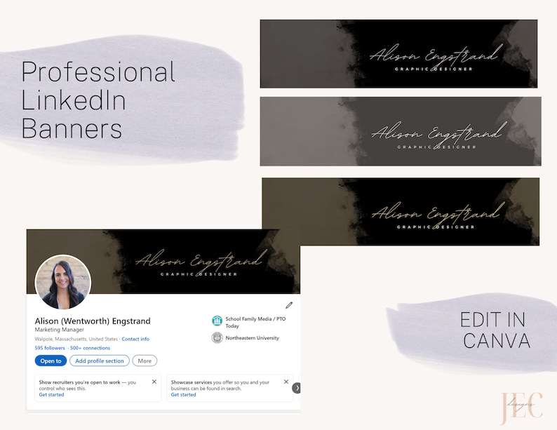 Linkedin Banner, Linkedin Branding, Linkedin Banner Canva Templates ...