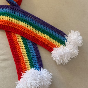 Rainbow Cloud Scarf - Etsy