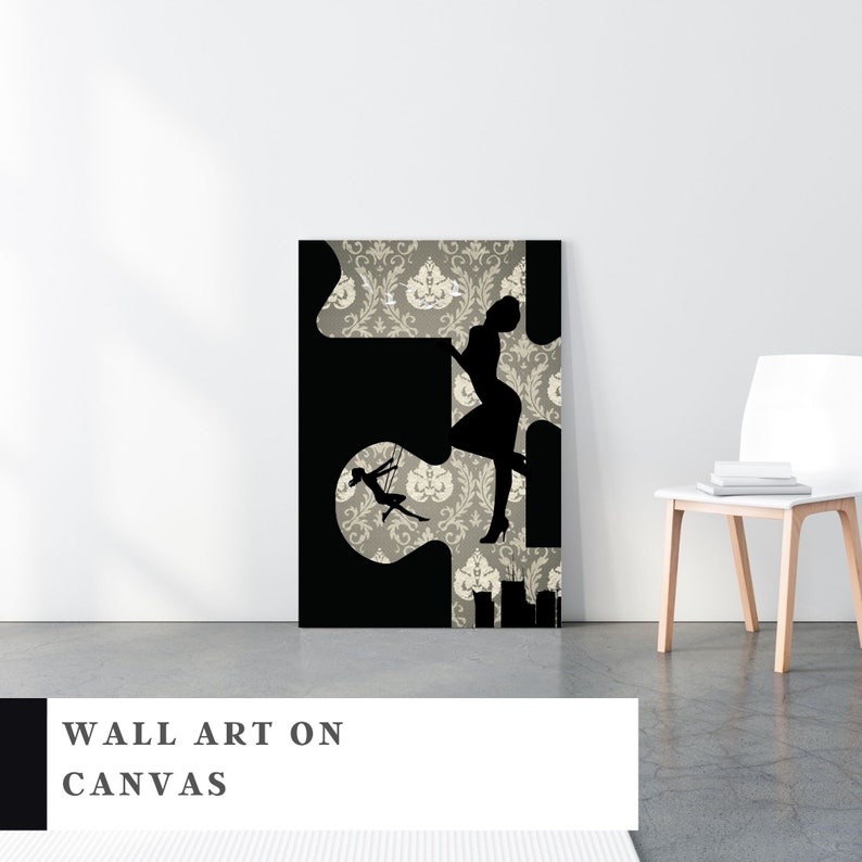 Gothic Sin Abstract on Thin Canvas, Great for a Dark Room With a ...