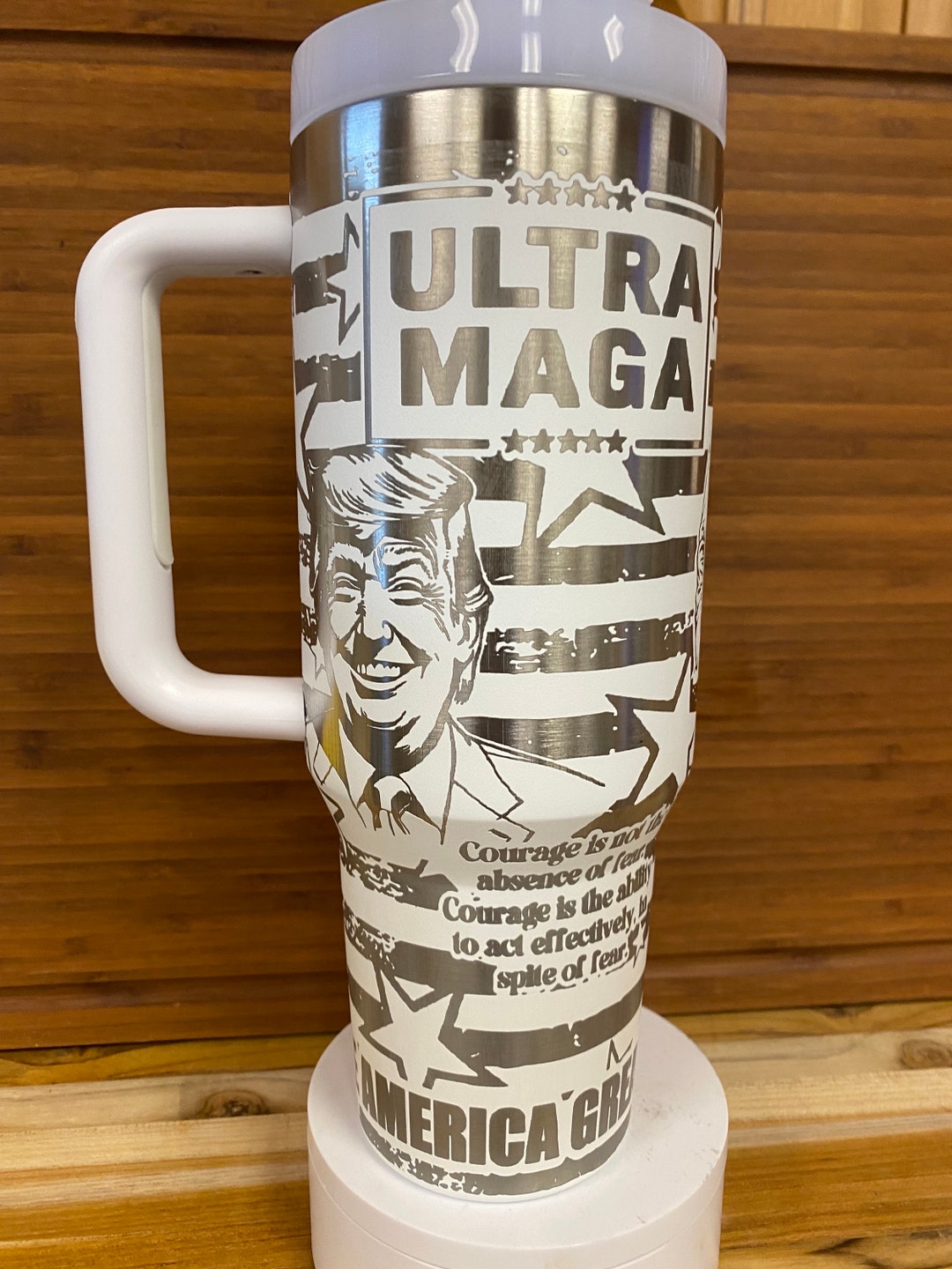 40z Unbranded Laser Engraved Tumbler Trump ULTRA MAGA - Etsy