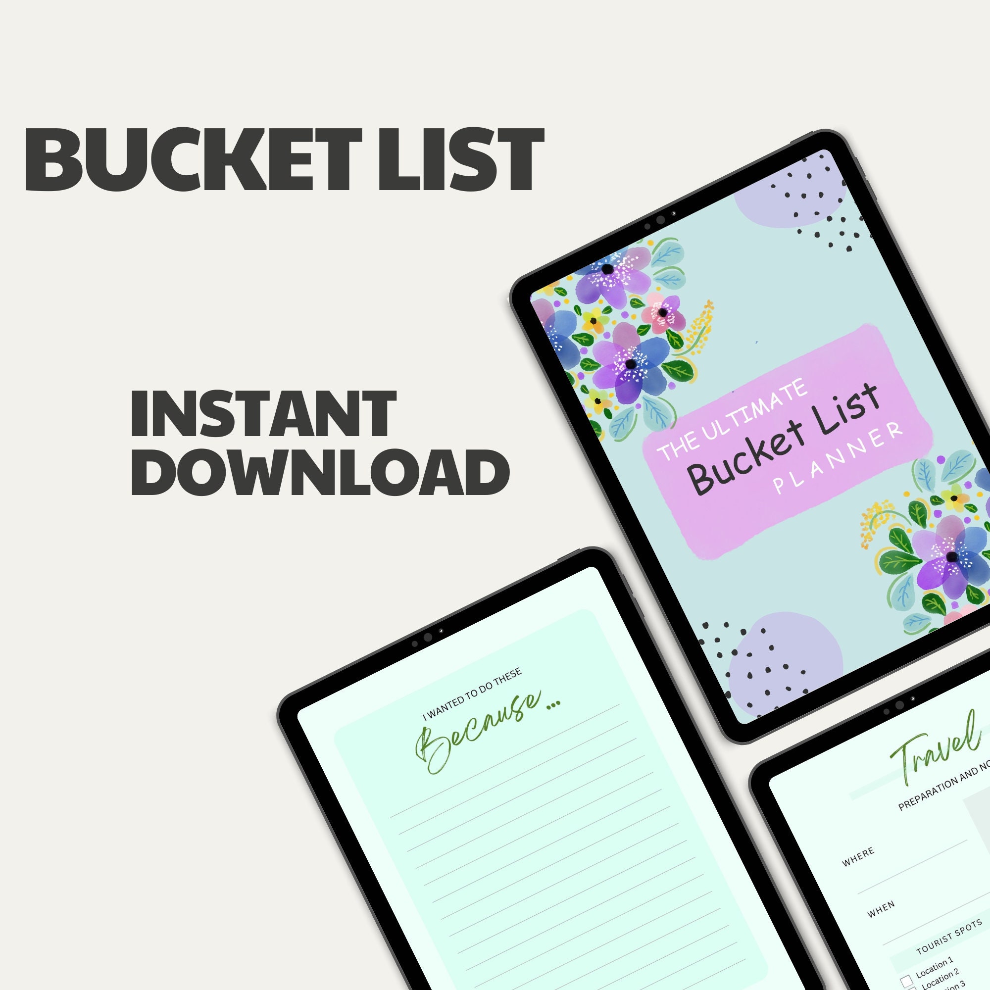 2024 Bucket List, Bucket List Template, Bucket List Printable, Bucket ...