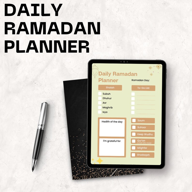 Daily Ramadan Planner Printable, 2024 Ramadan Tracker, Ramadan Journal ...