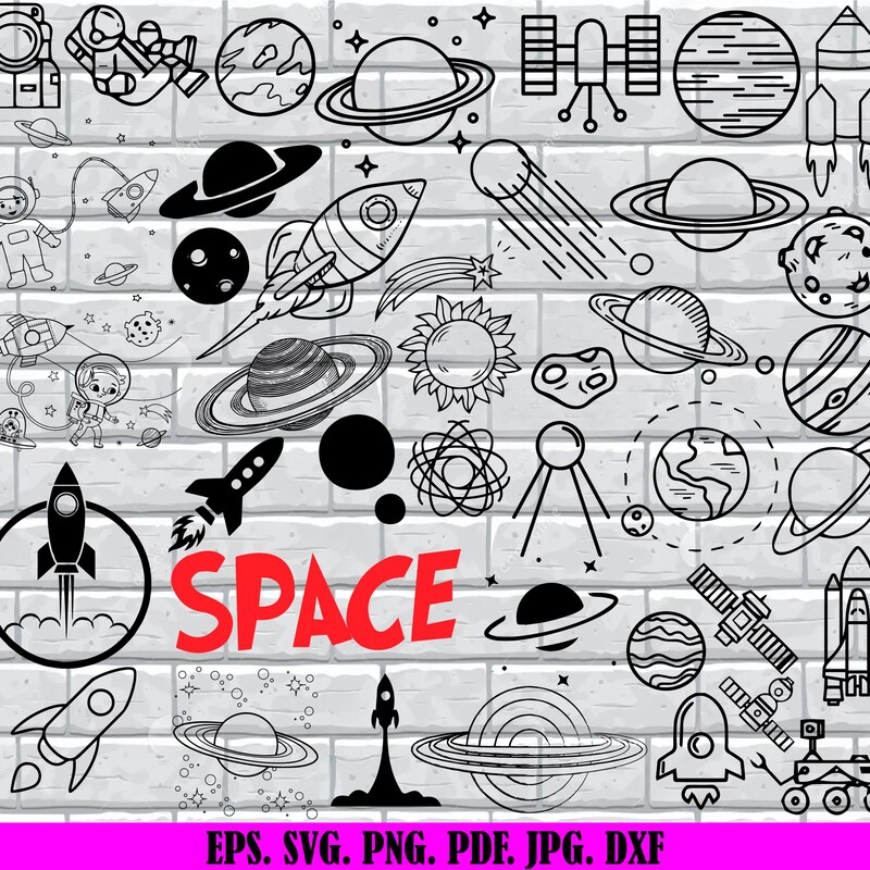 Space Svg - Etsy
