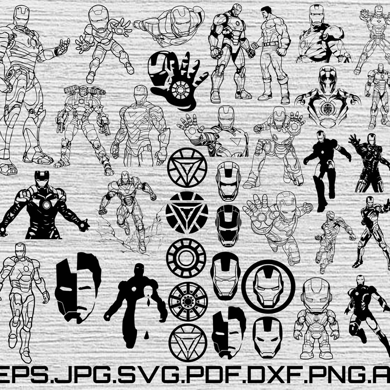 Iron Man Svg - Etsy
