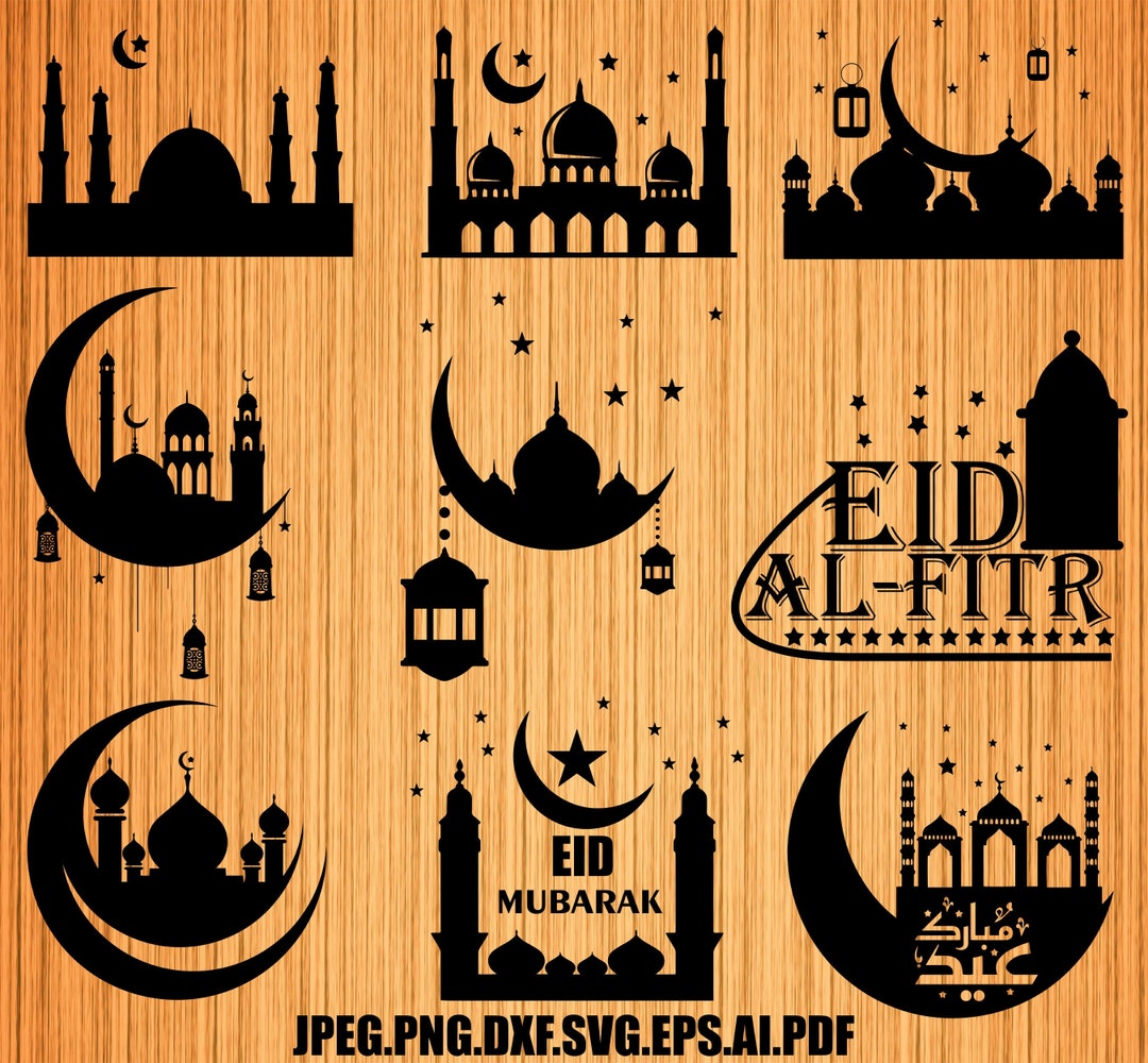 Cute Eid Mubarak SVG, Eid Mubarak Svg Bundle, Eid Mubarak SVG, Eid ...