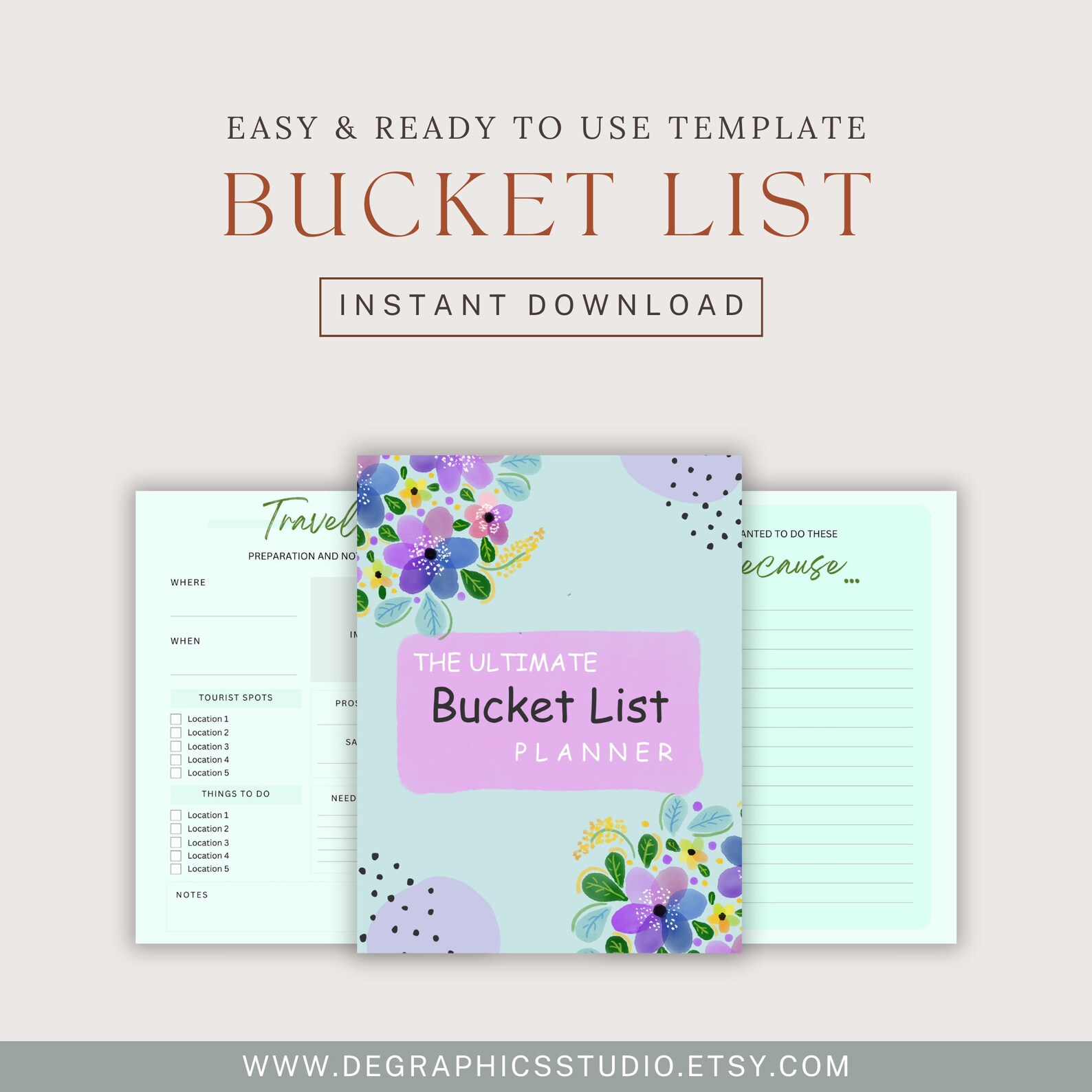 2024 Bucket List, Bucket List Template, Bucket List Printable, Bucket List Tracker, Bucket List ...