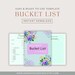 2024 Bucket List, Bucket List Template, Bucket List Printable, Bucket List Tracker, Bucket List ...