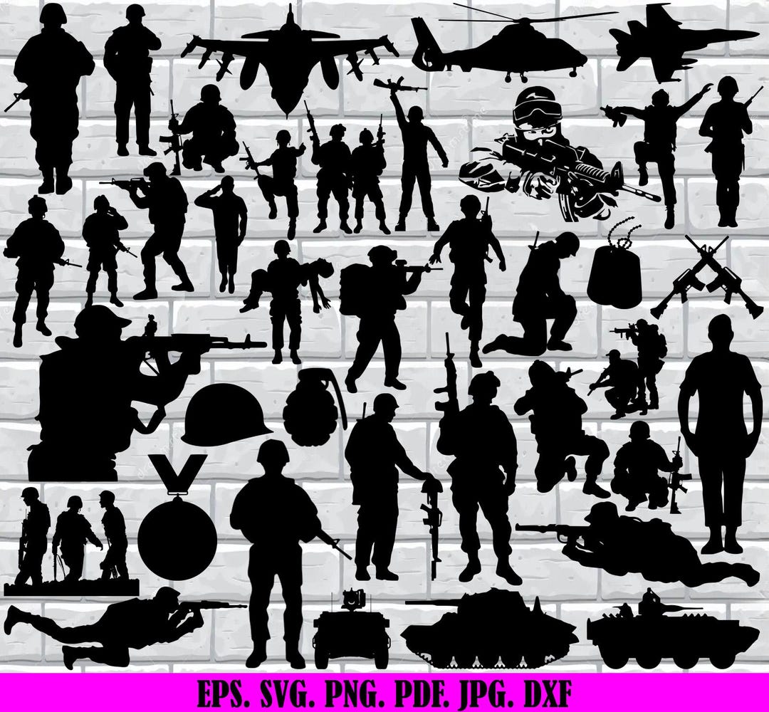 Soldiers Svg Bundle, Army Svg Bundle, Army Soldier Svg, Military SVG ...
